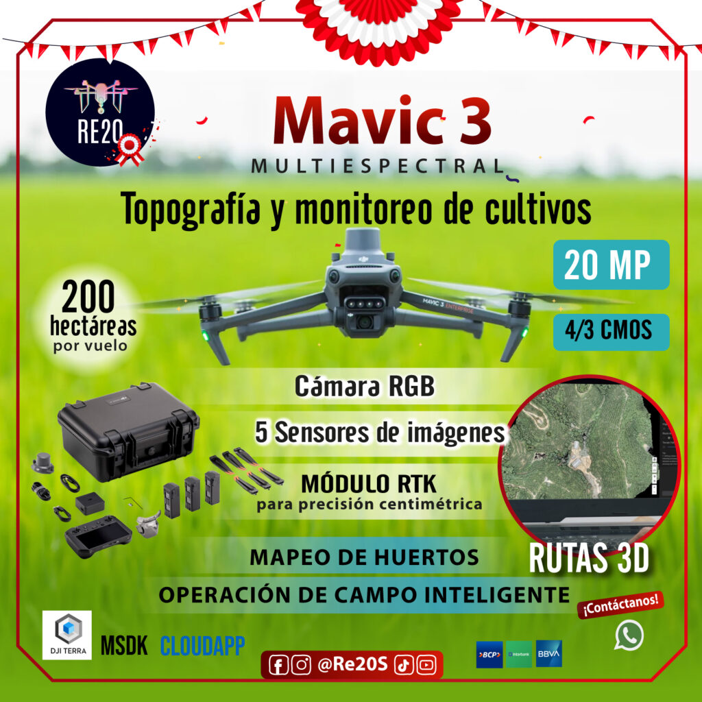 DJI Mavic 3 Multiespectral – Tienda de Drones en Perú | Drones con ...